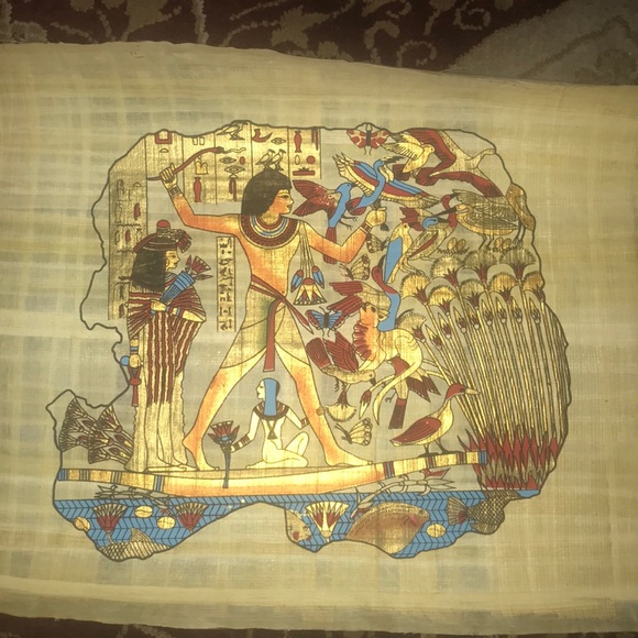 Wall Decor | Egyptian Papyrus Hand Paint | Poshmark